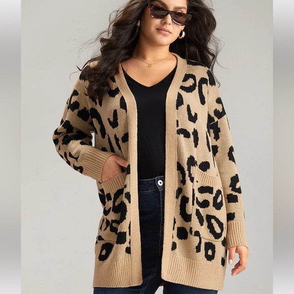 BloomChic | Sweaters | Nwt Bloomchic Leopard Cardigan | Poshmark